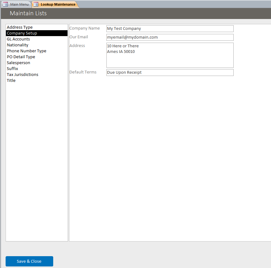 Microsoft Access Purchase Order Database | Vendor Management & Custom ... Microsoft Access Purchase Order Database | Vendor Management & Custom ...