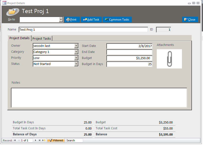 Project Management Database Template Project Management Software